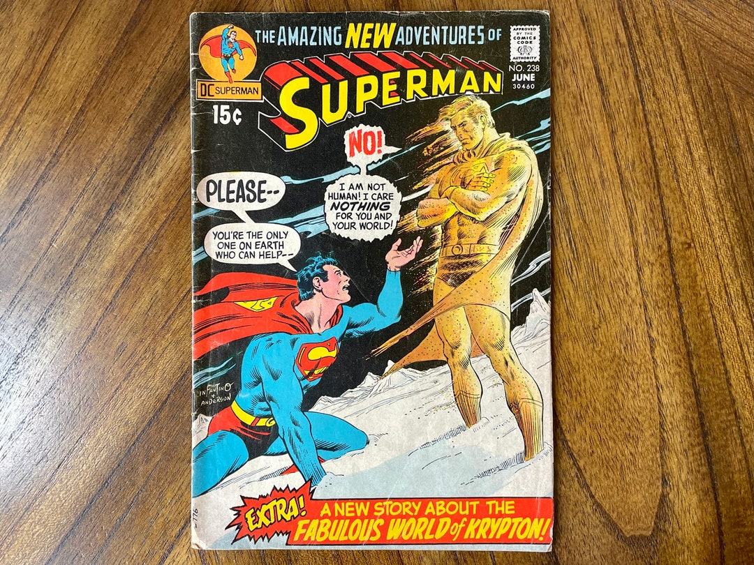 1971 Superman DC Comic Issue #238, Menace at 1000 Degrees - Etsy