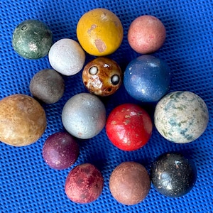Late 1800s-early 1900s Clay Marble Lot (15), One Bennington Lot H - Etsy