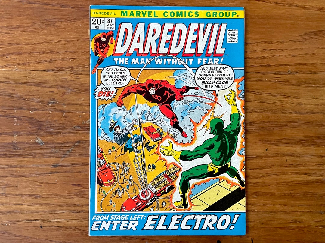 1972 Daredevil Issue #87, Enter Stage Left: Electro, Bronze Age Comic ...