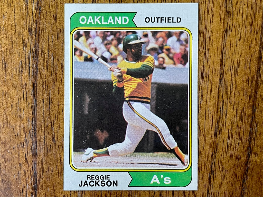 1974 Reggie Jackson Topps Baseball Card 130, Sharp Corners, No Creases ...