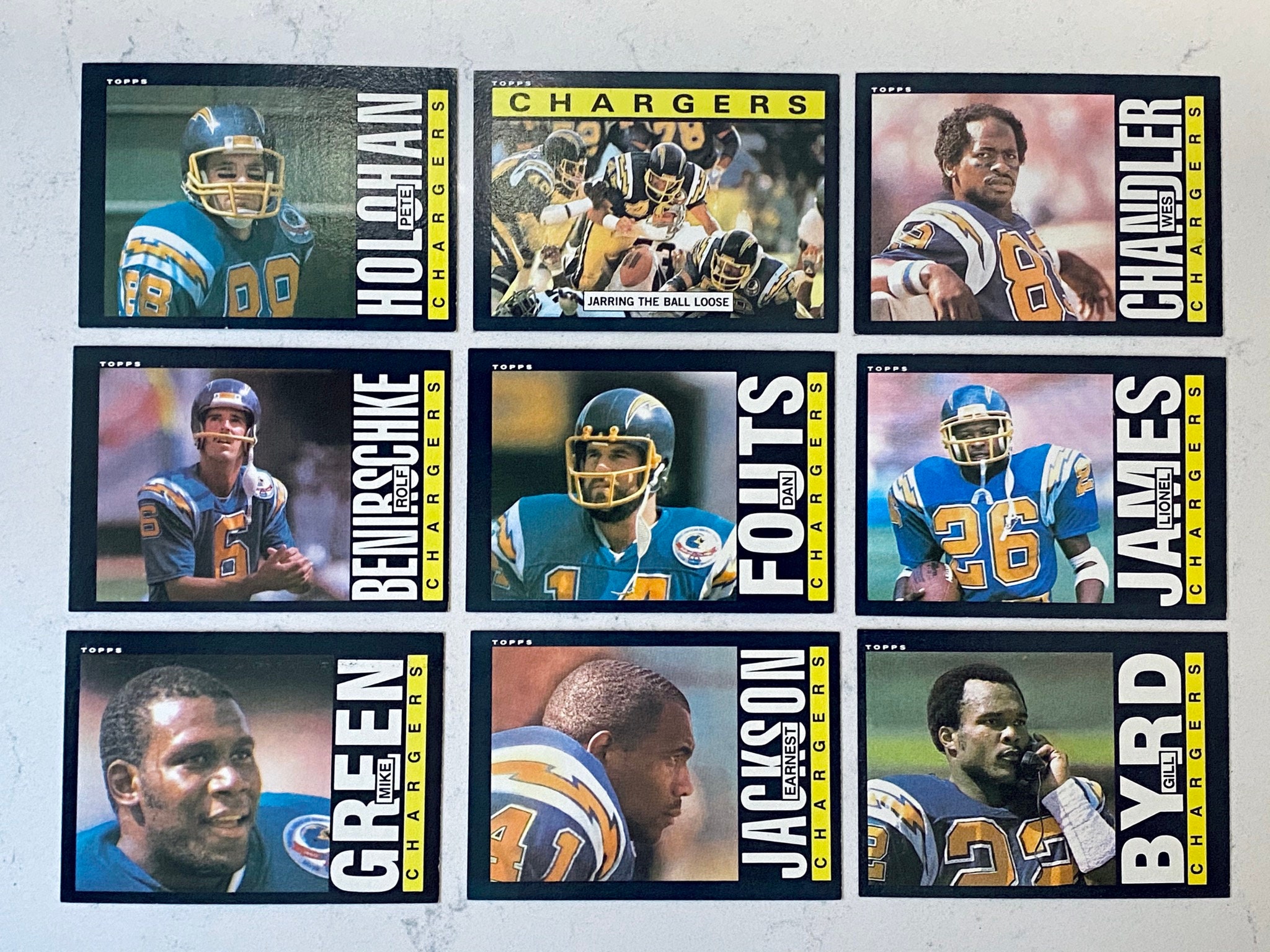 1985 Topps San Diego Chargers Team 9 Set in Mint grade 9 | Etsy