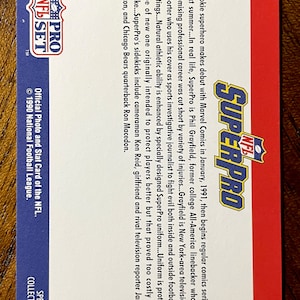 1990 superpro Pro Set Football Card, Sharp Corners, No Creases - Etsy