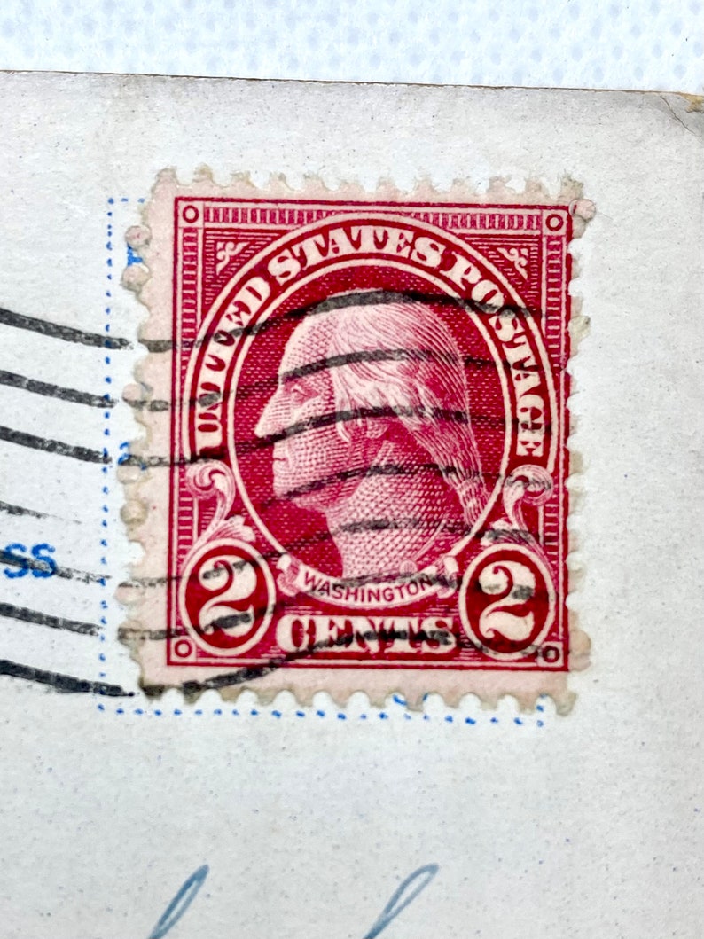 1934 Postcard With 1928 George Washington 2c Carmine Type II - Etsy