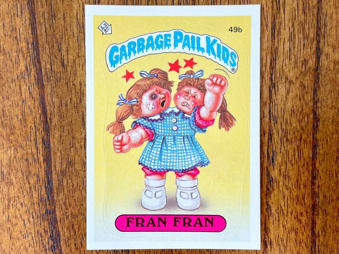 1985 Two Star ** Fran Fran 49b Garbage Pail Kid Series 2 Card, Sharp ...