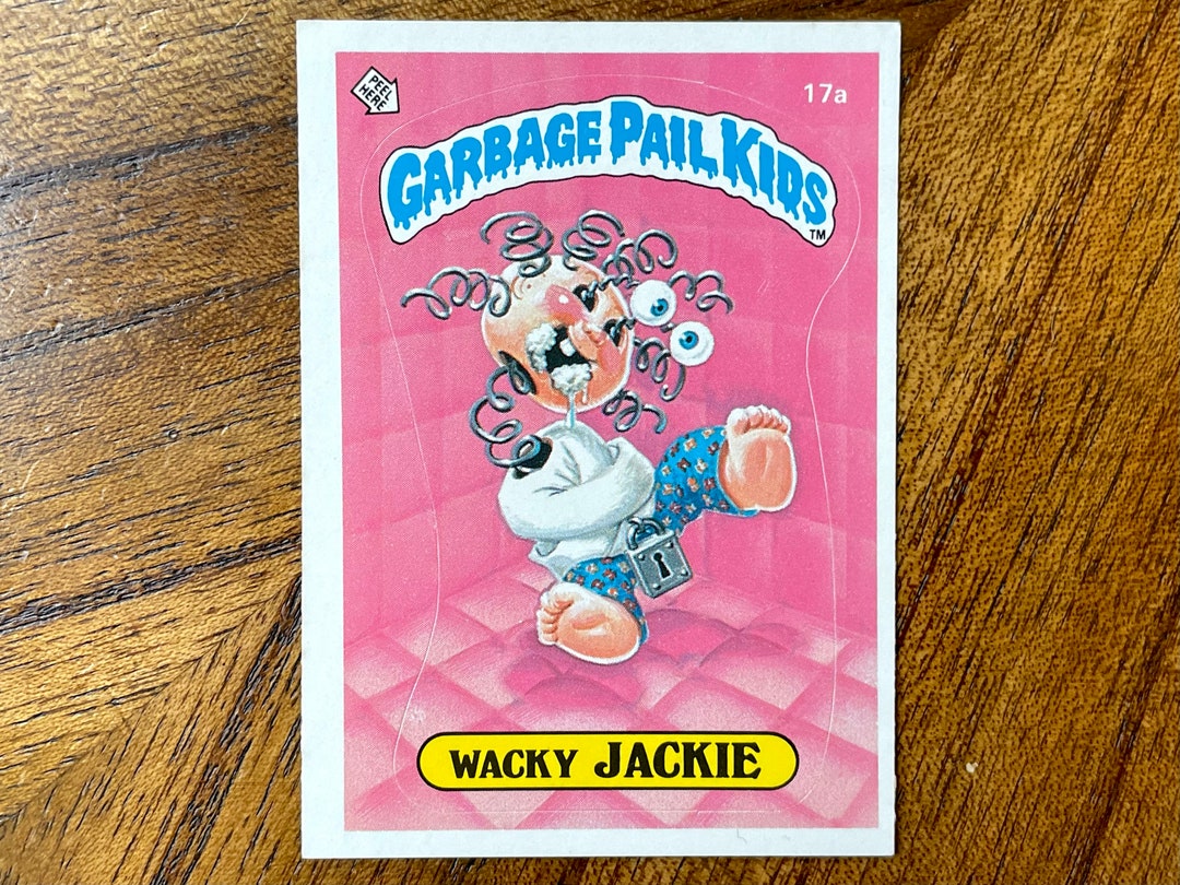 1985 Wacky Jackie Garbage Pail Kids Series 1 Card #17a, Sharp Corners ...