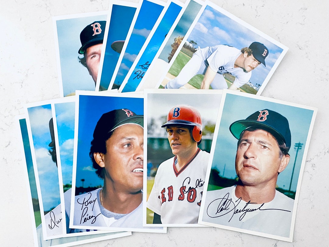 1981 5x7 Topps Jumbo Red Sox Photo Cards Lot (12) in Excellent ...