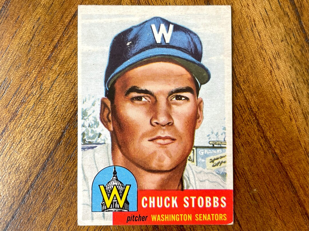 1953 Topps Chuck Stobbs DP Baseball Card 89, No Creases - Etsy