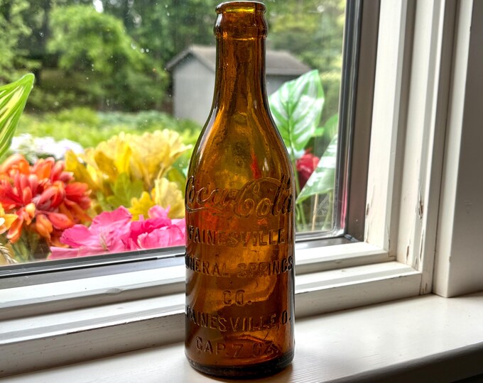 Early 1900’s Amber Coca-cola Cola Soda Bottle, Painedville, OH, No ...