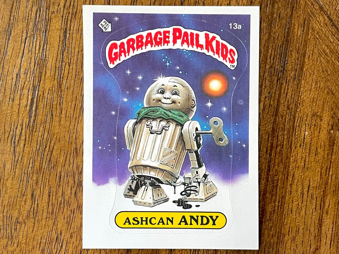 1985 Ashcan Andy Garbage Pail Kids Series 1 Card #13a, Sharp Corners ...