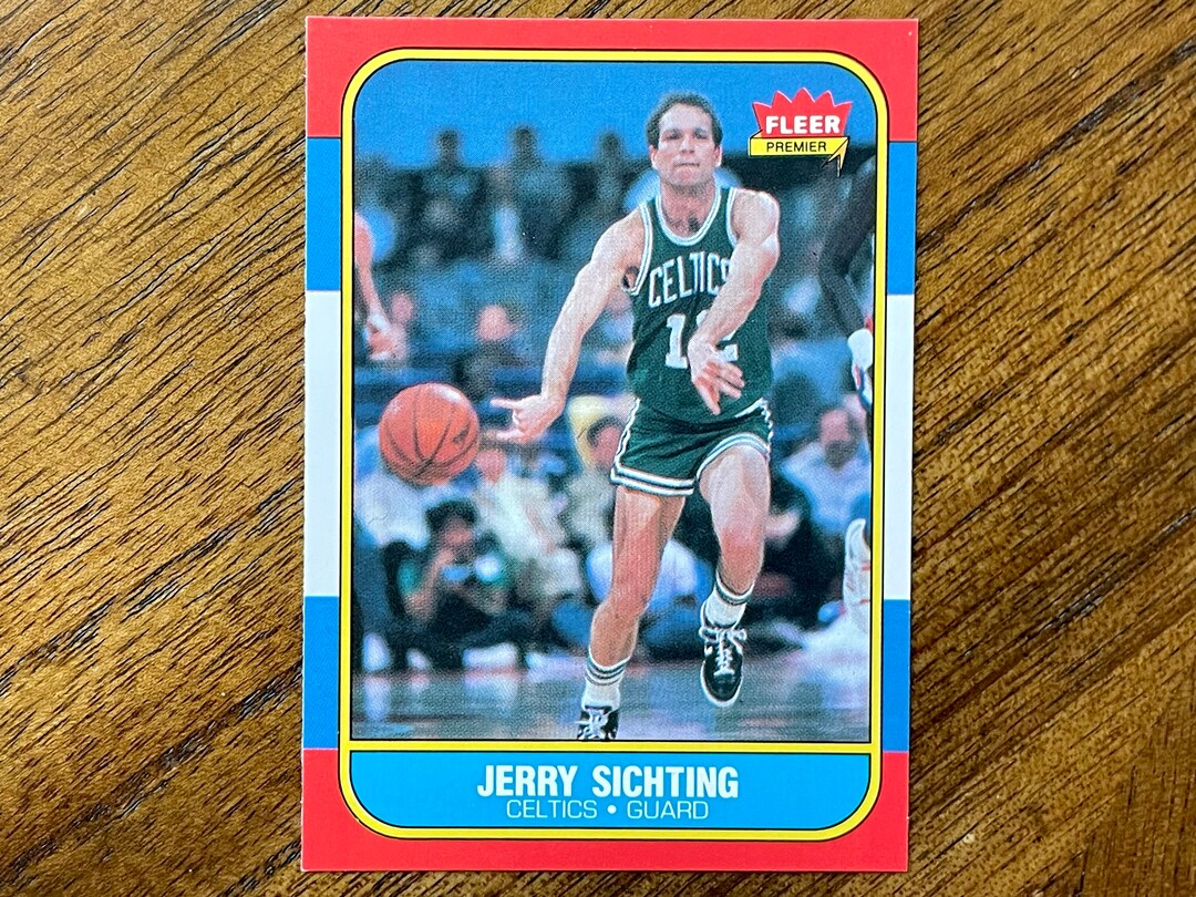 1986 Fleer Basketball Jerry Sichting #101, Sharp Corners, No Creases - Etsy