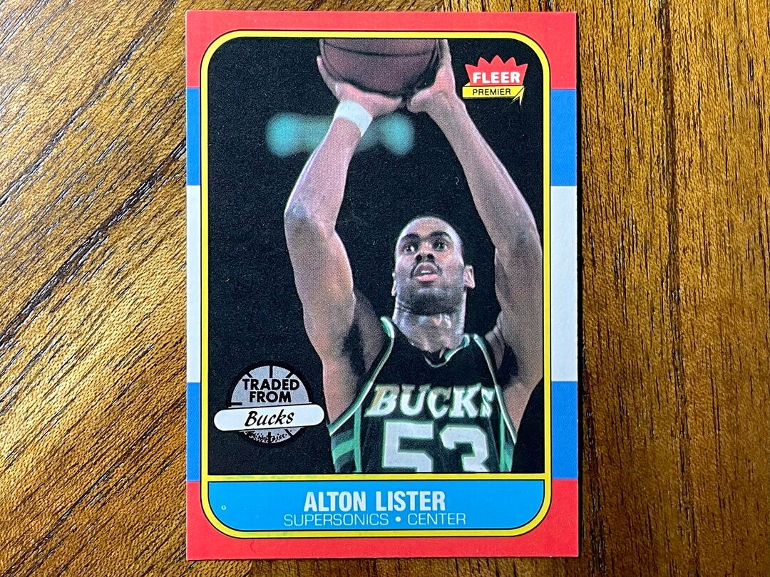 1986 Alton Lister Fleer Basketball Card #64, Sharp Corners, No Creases ...