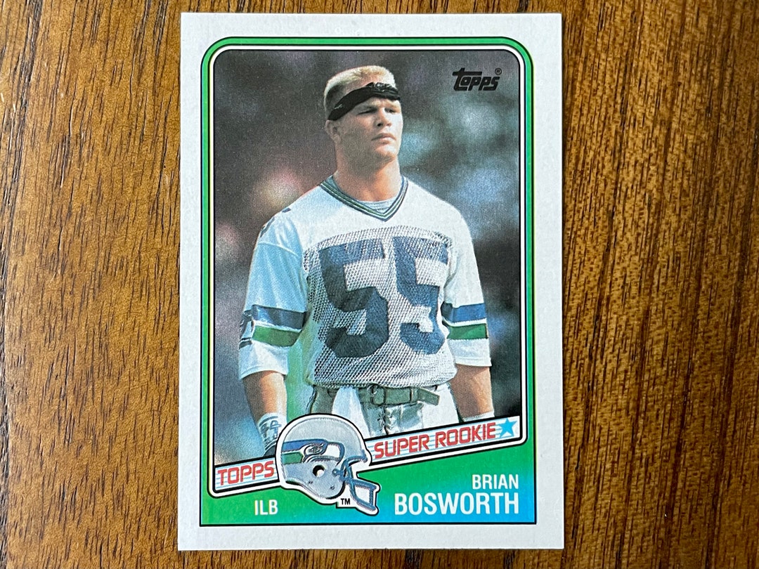 1988 Brian “the Boz” Bosworth RC Topps Football Card #144, Sharp ...