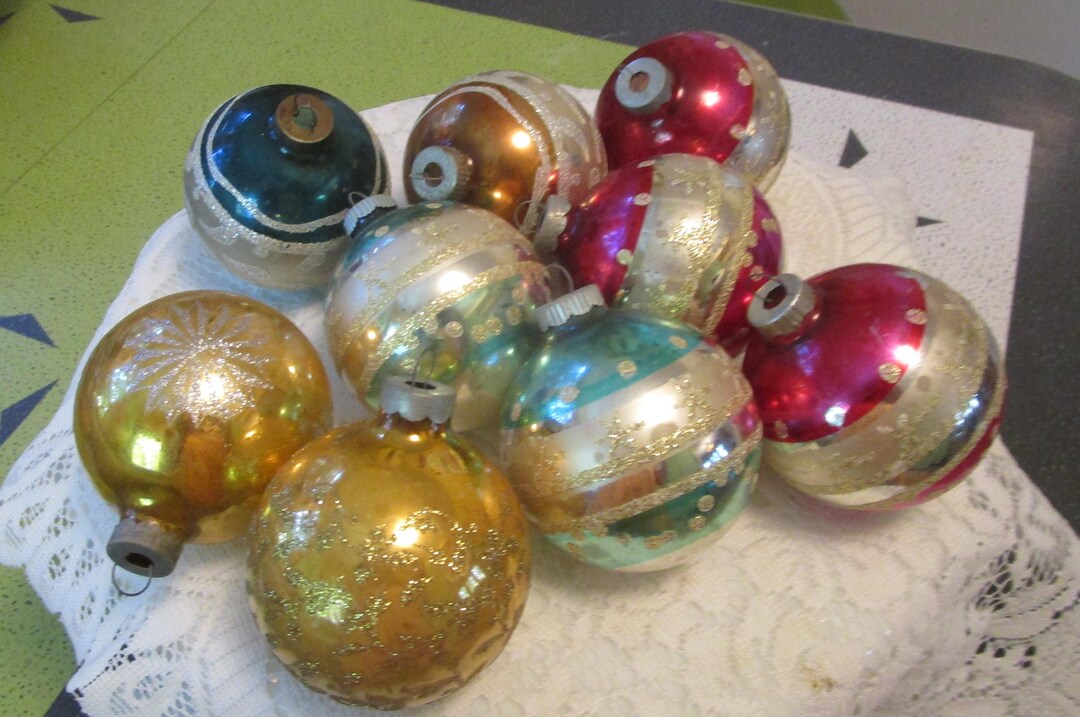9, Shiny Brite, Christmas Ornaments, Made in Germany, Vintage Ornaments ...