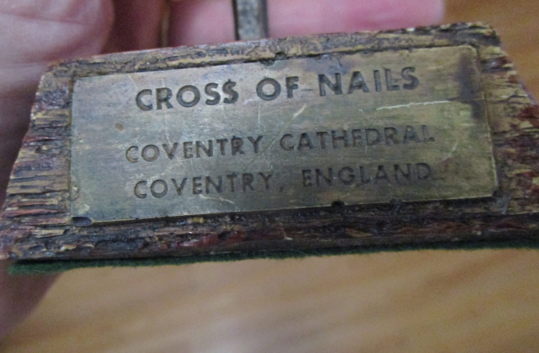 Cross of Nails, Coventry Cathedral, England, Vintage Cross, Vintage ...