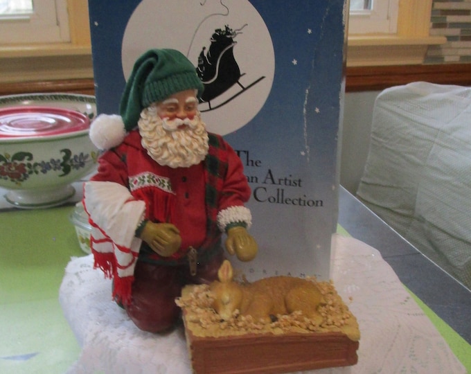 Clothtique Santa, Possible Dreams, Santa With Fawn, Old World Santa ...