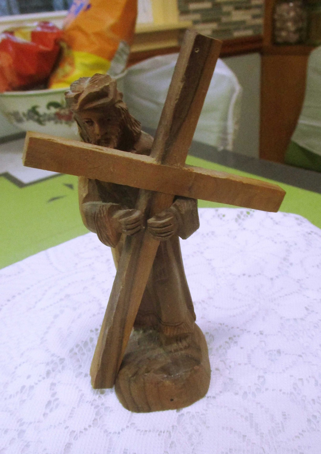Jesus Woodcarving, Olive Wood, Holy Land, Home Altar, Jesus Statue ...
