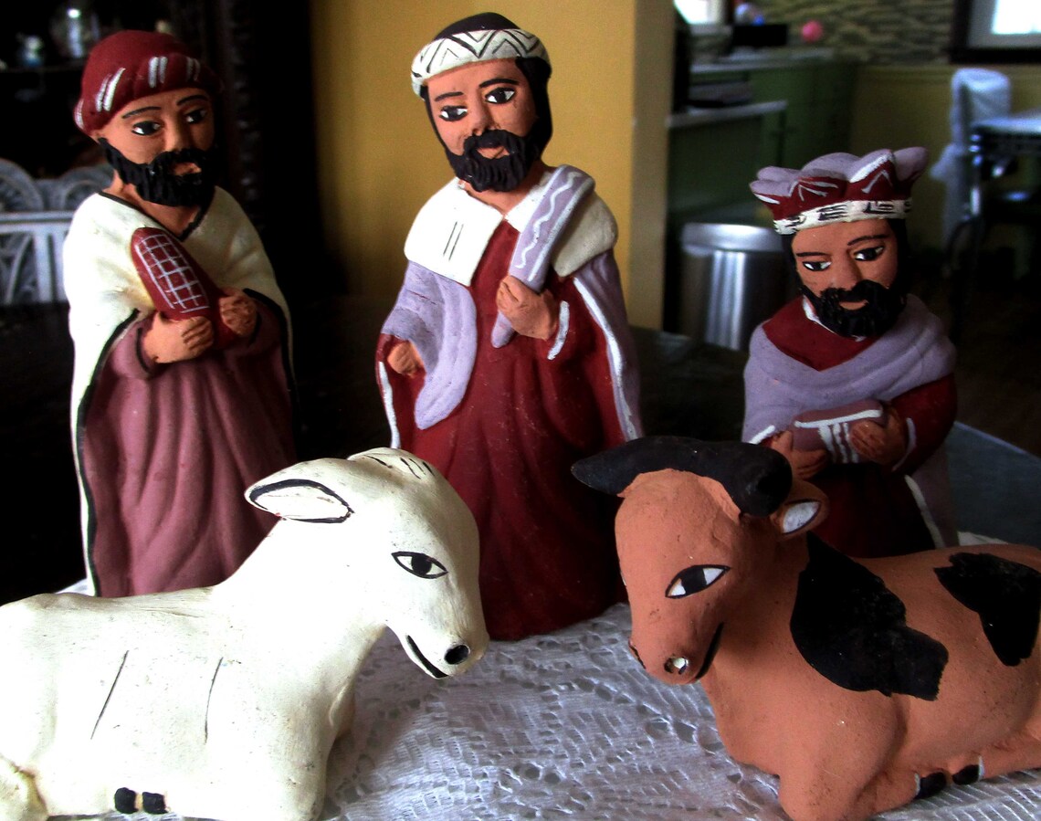 Nativity Set Pottery Peruvian Nativity Christmas Decor - Etsy