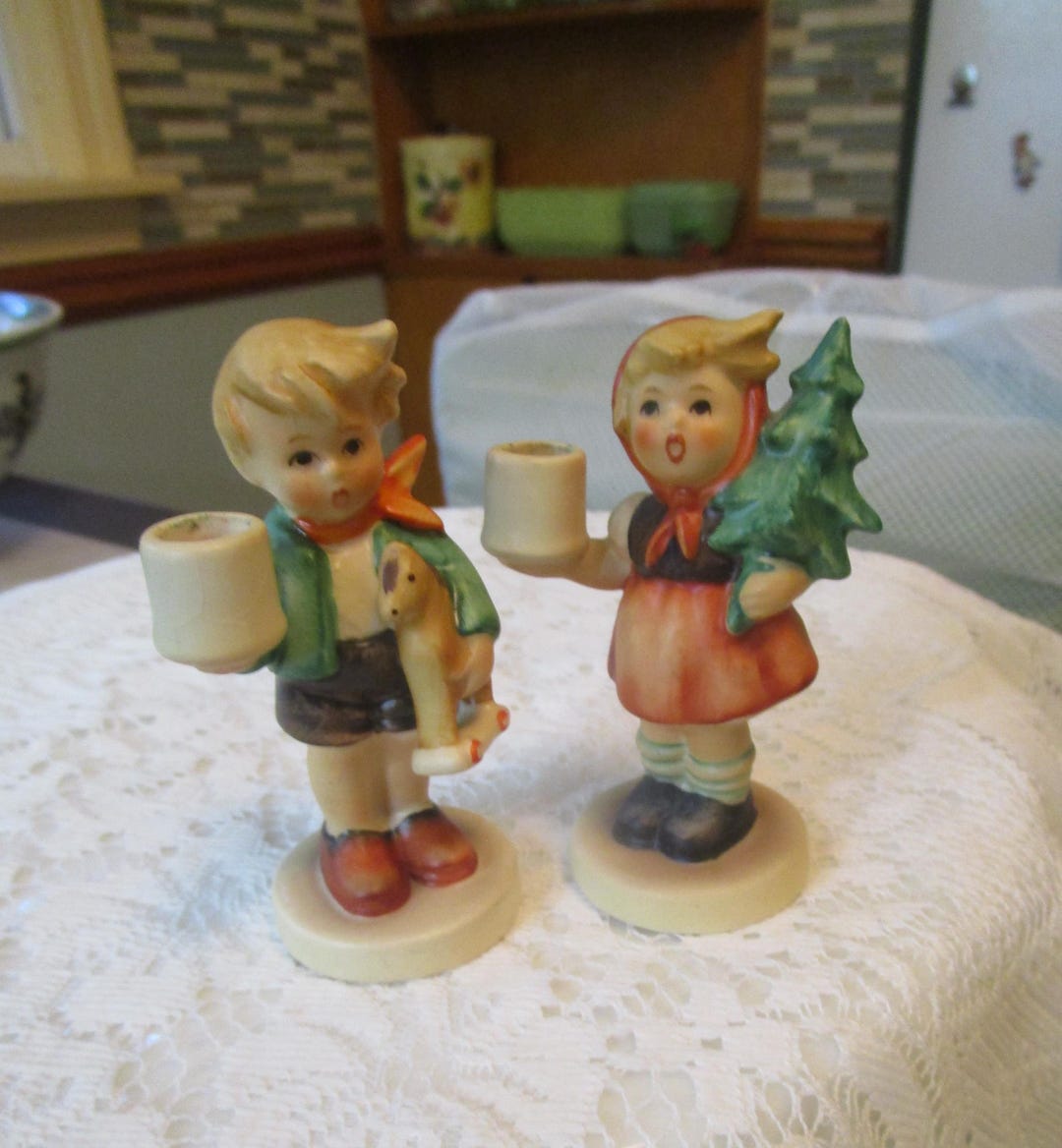 2, Hummel Figurines, Candle Holders, Christmas Hummels, Christmas ...