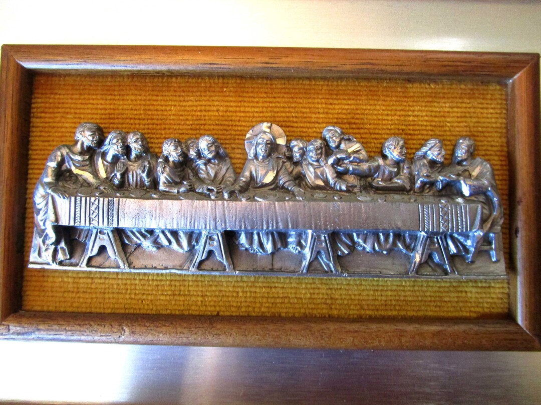 Last Supper Pewter Plaque Religious Decor Wall Decor - Etsy