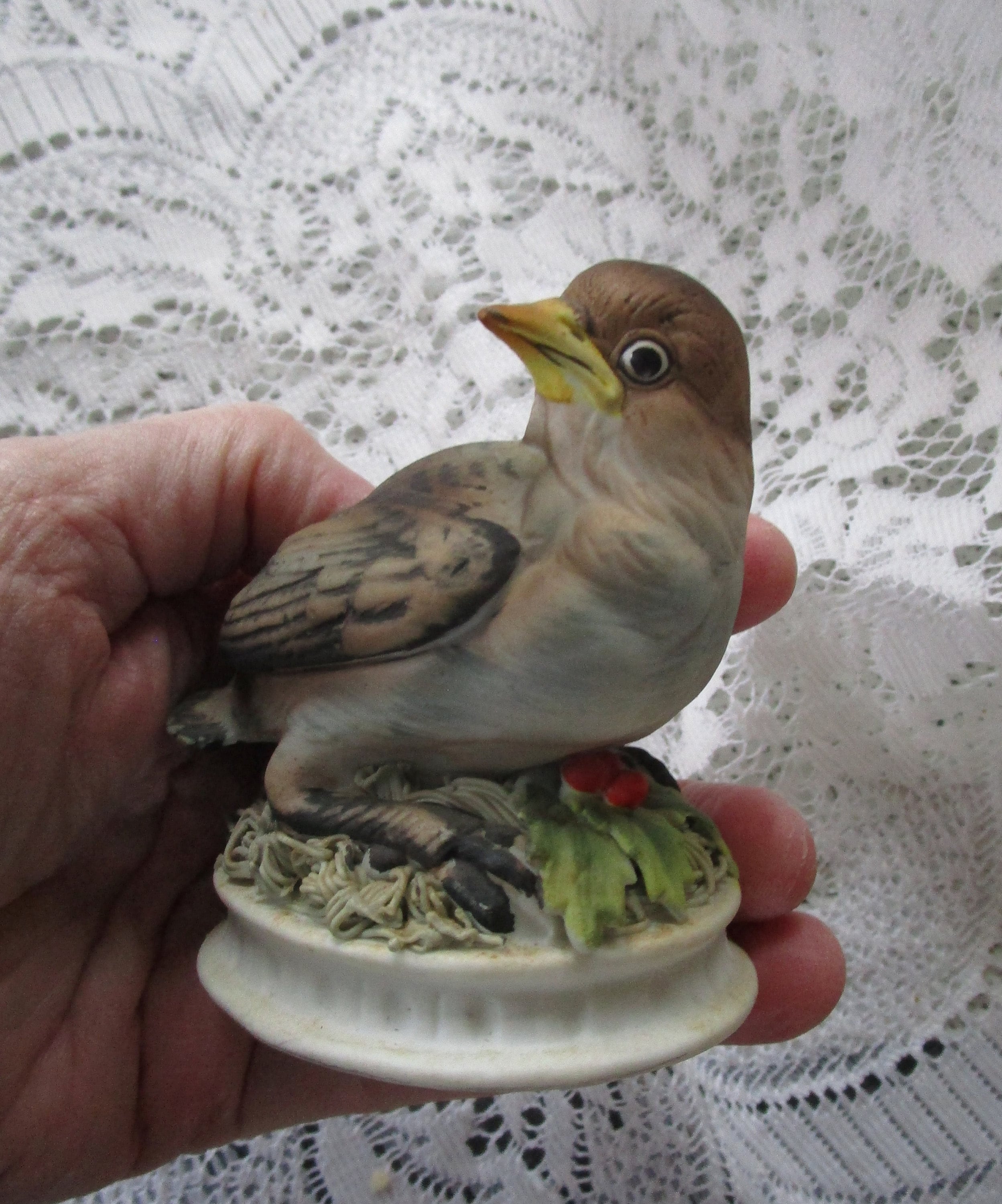 Lefton, Bird Figurine, Snow Bird Figurine, Bird Lover Gift, Bird ...