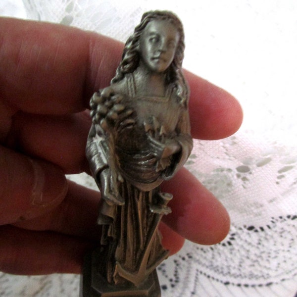 Religious Pewter Statue - Etsy