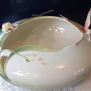 Franz Vase, Butterfly Vase, Franz Porcelain, Rose Bowl, Porcelain Vase ...