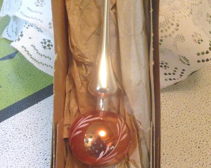 Antique Tree Topper, Mercury Glass, Glass Ornaments, Vintage Christmas ...