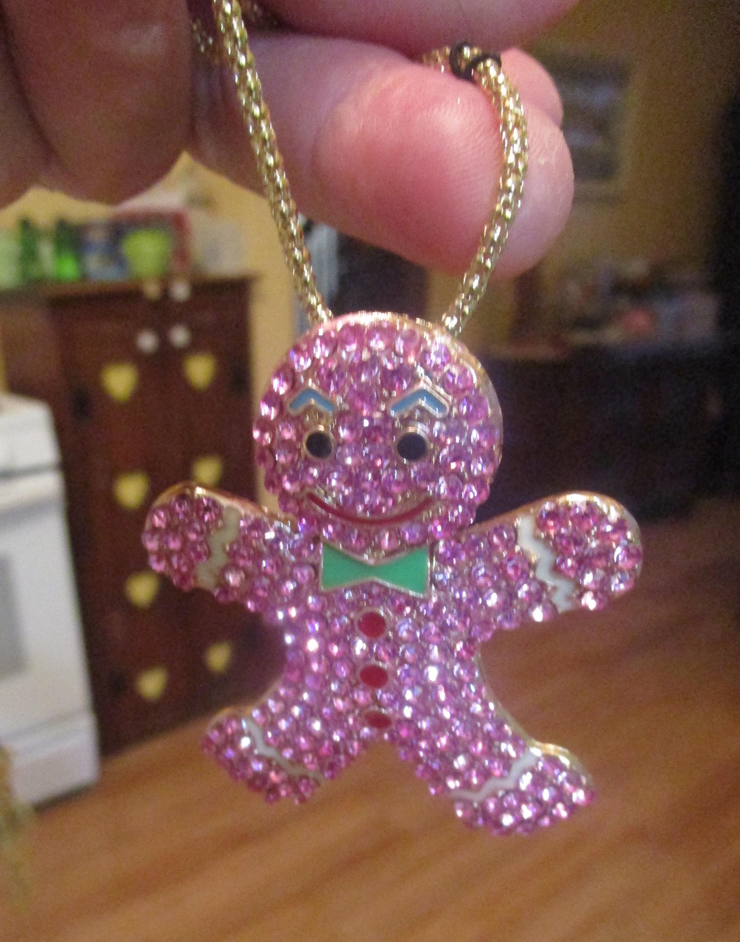 Betsey johnson gingerbread necklace store