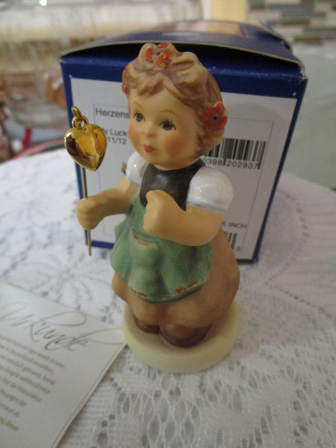 Hummel Figurine, My Lucky Heart, Hummel Club, Vintage Figurines ...
