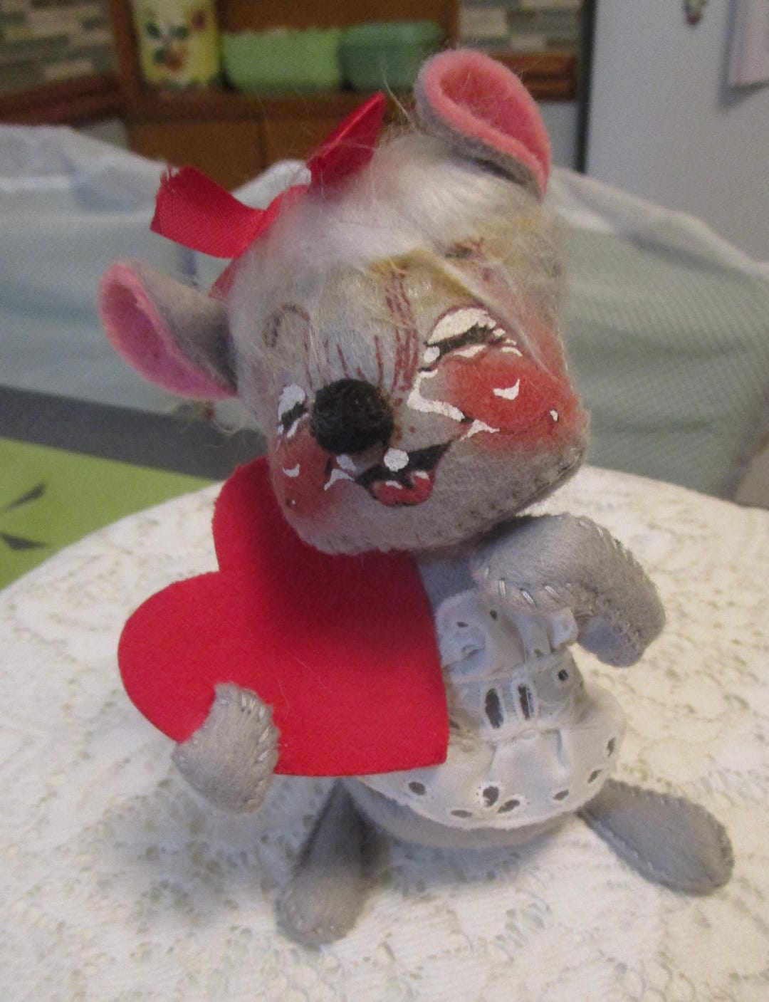 Annalee Mouse, Valentine Mouse, Love Gift, Valentine Gift, Annalee Doll ...