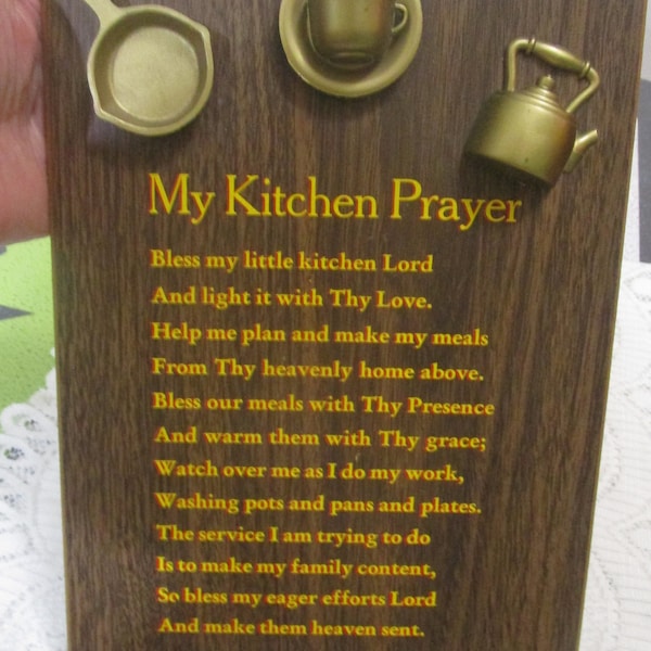 Kitchen Prayer - Etsy