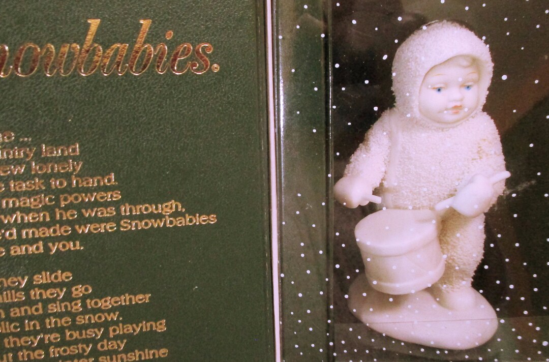 Snowbaby Figurine, Shall I Play for You, Vintage Snowbabies, Dept 56 ...
