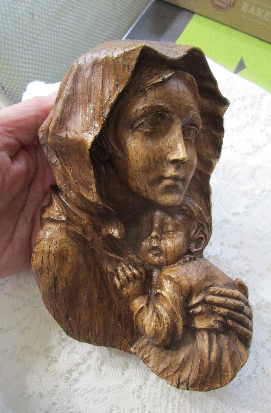 Virgin Mary Wall Plaque Holy Mother Queen Of Heaven Blessed Mother