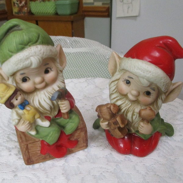 Homco Elves - Etsy