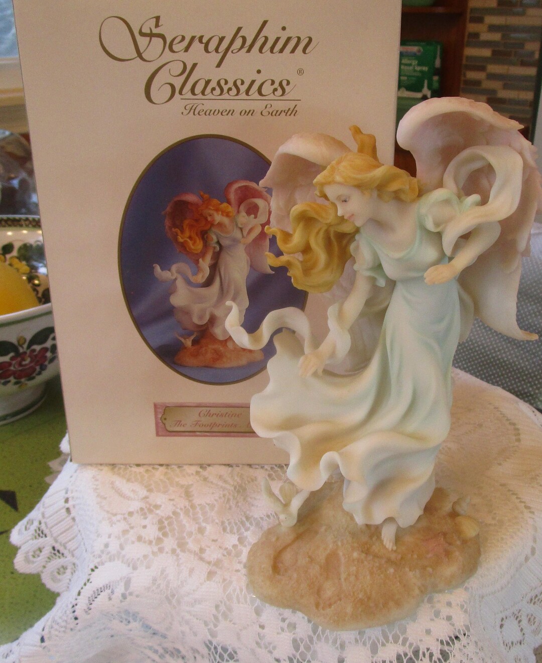 Seraphim Angel, Angel Figurine, Footprints Angel, Roman Inc, Guardian ...