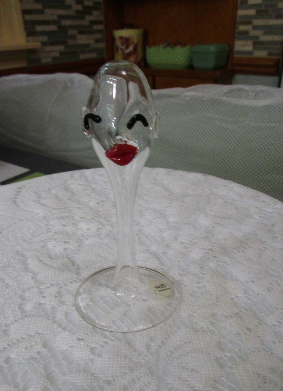 Art Glass Whimsy Blown Glass Happy Face Glass Sculpture - Etsy