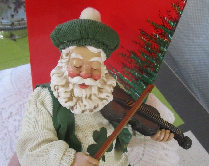 Clothtique Santa, Celtic Sounds, Music Box, Irish Christmas, Possible ...