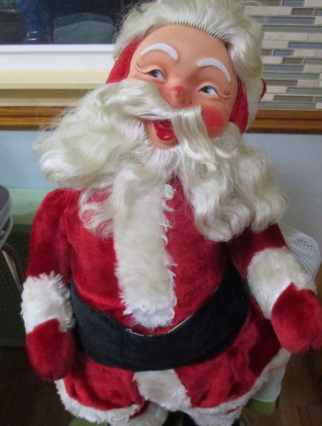 28 In, Rushton, Santa Doll, Vintage Santa, Vintage Christmas, Stuffed ...