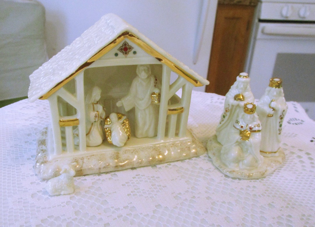 Lenox Nativity, Mistletoe Park, Porcelain Nativity, Miniature Nativity ...