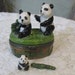 Trinket Box, Panda Bears, Porcelain Box, Panda Figurines, Chinese Decor ...
