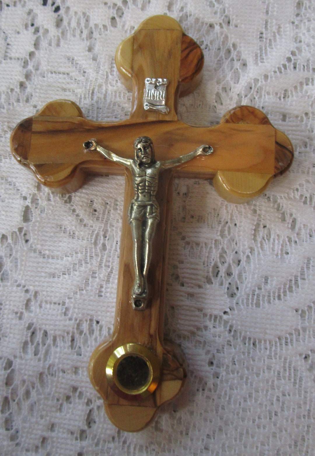 Relic Cross, Handmade, Olive Wood, Crucifix, Vintage Religious, Wooden ...
