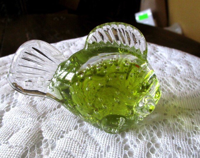 Art Glass Fish, Paperweight Glass, Bubble Glass, Glass Fish, Tropical ...