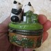 Trinket Box, Panda Bears, Porcelain Box, Panda Figurines, Chinese Decor ...