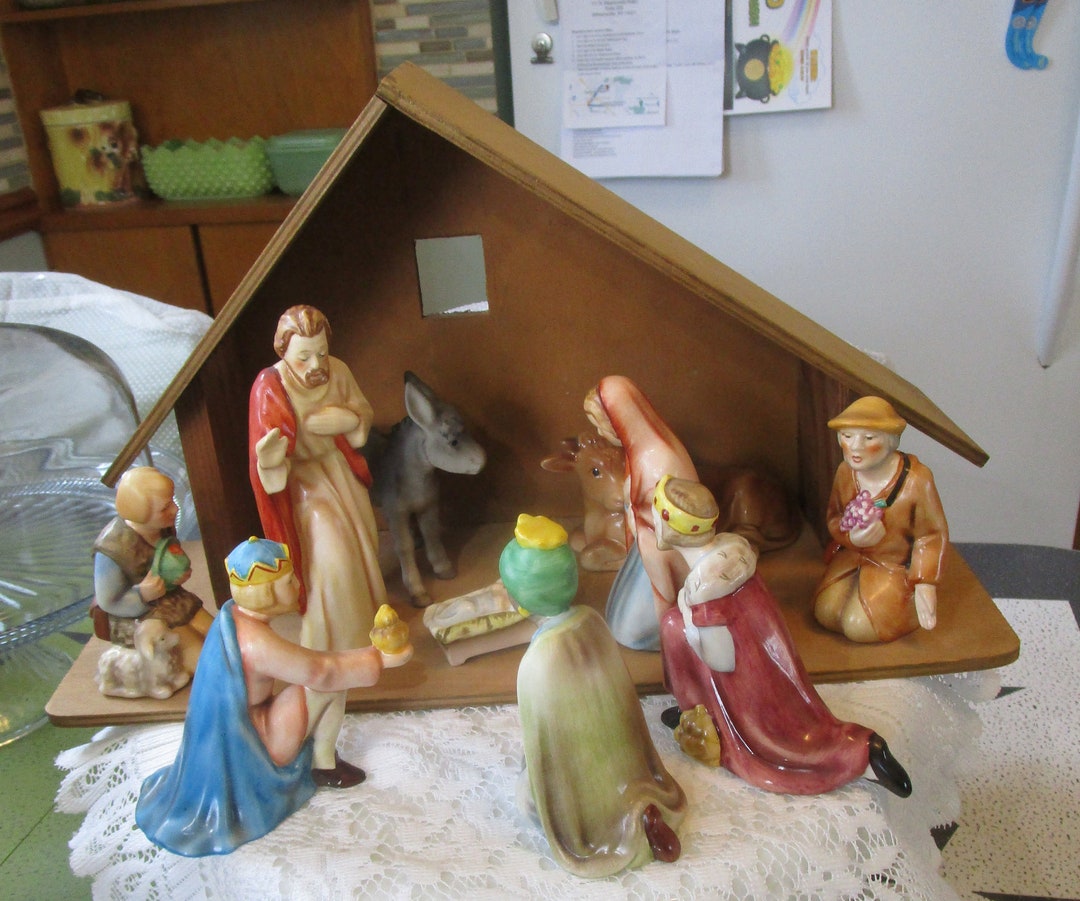 Goebel Nativity Set, West Germany, Vintage Nativity, Goebel Christmas ...