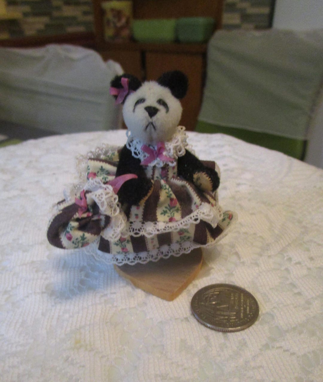 3in, Miniature Bear, Artist Bear, Panda Bear, Miniature Animals, Toy ...