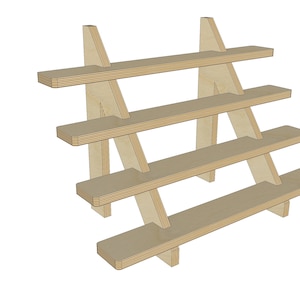 Craft Fair Display Shelves / Plywood DIY Display Shelf / Woodworking ...