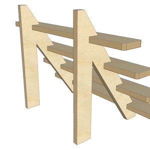 Craft Fair Display Shelves / Plywood DIY Display Shelf / Woodworking ...