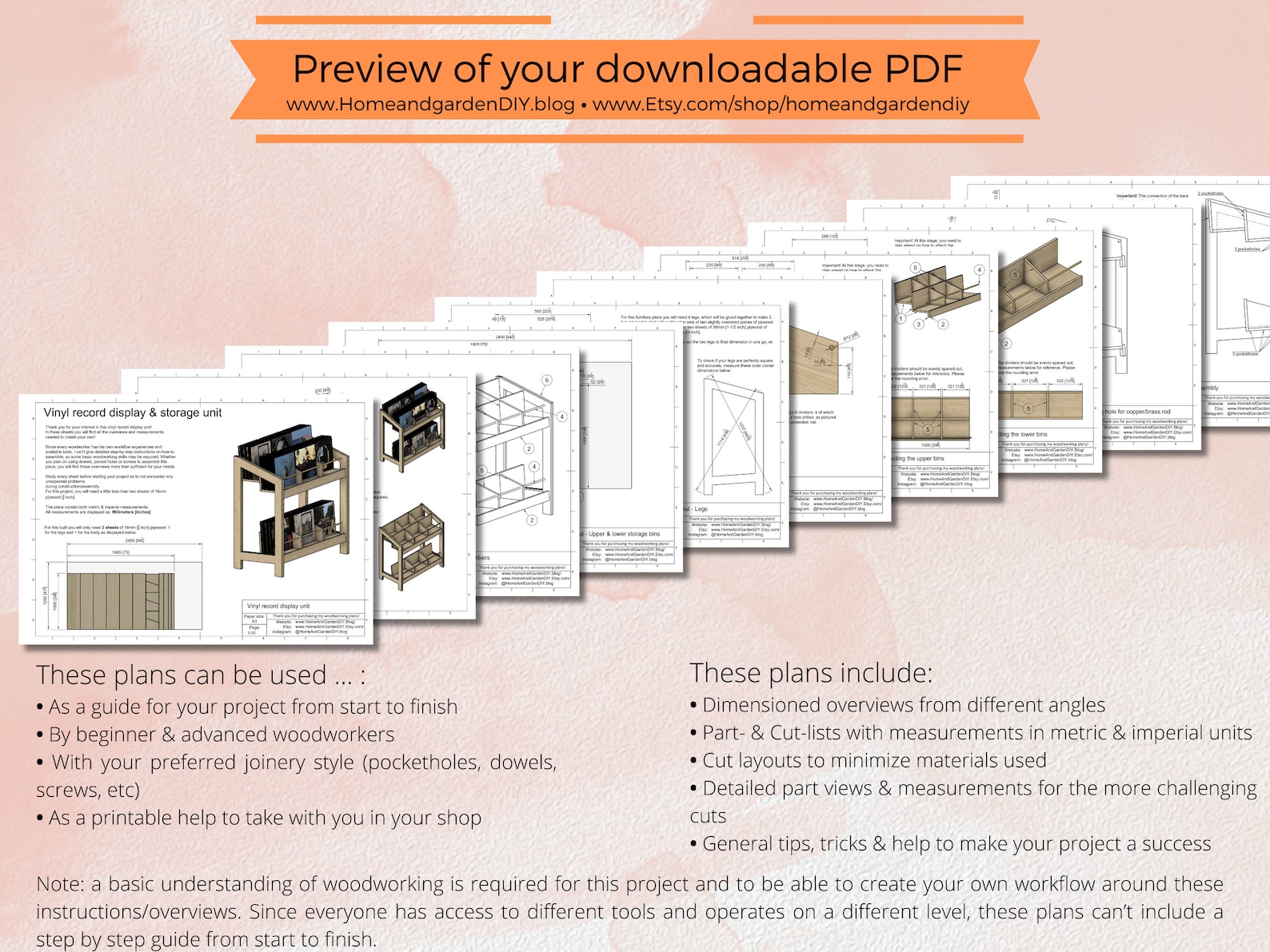 Vinyl Record Storage Display Unit - DIY Digital Download Plans for ...