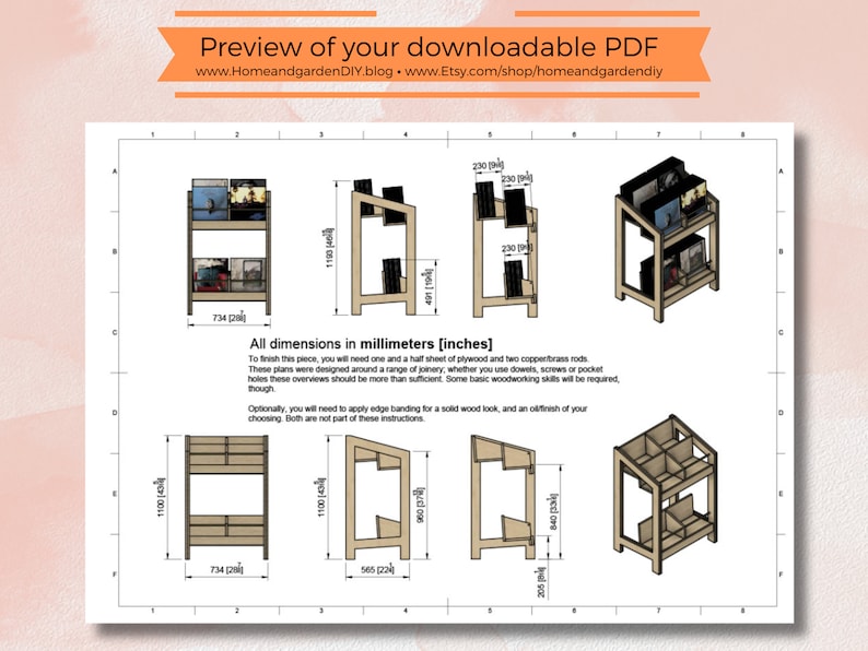 Vinyl Record Storage Display Unit - DIY Digital Download Plans for ...