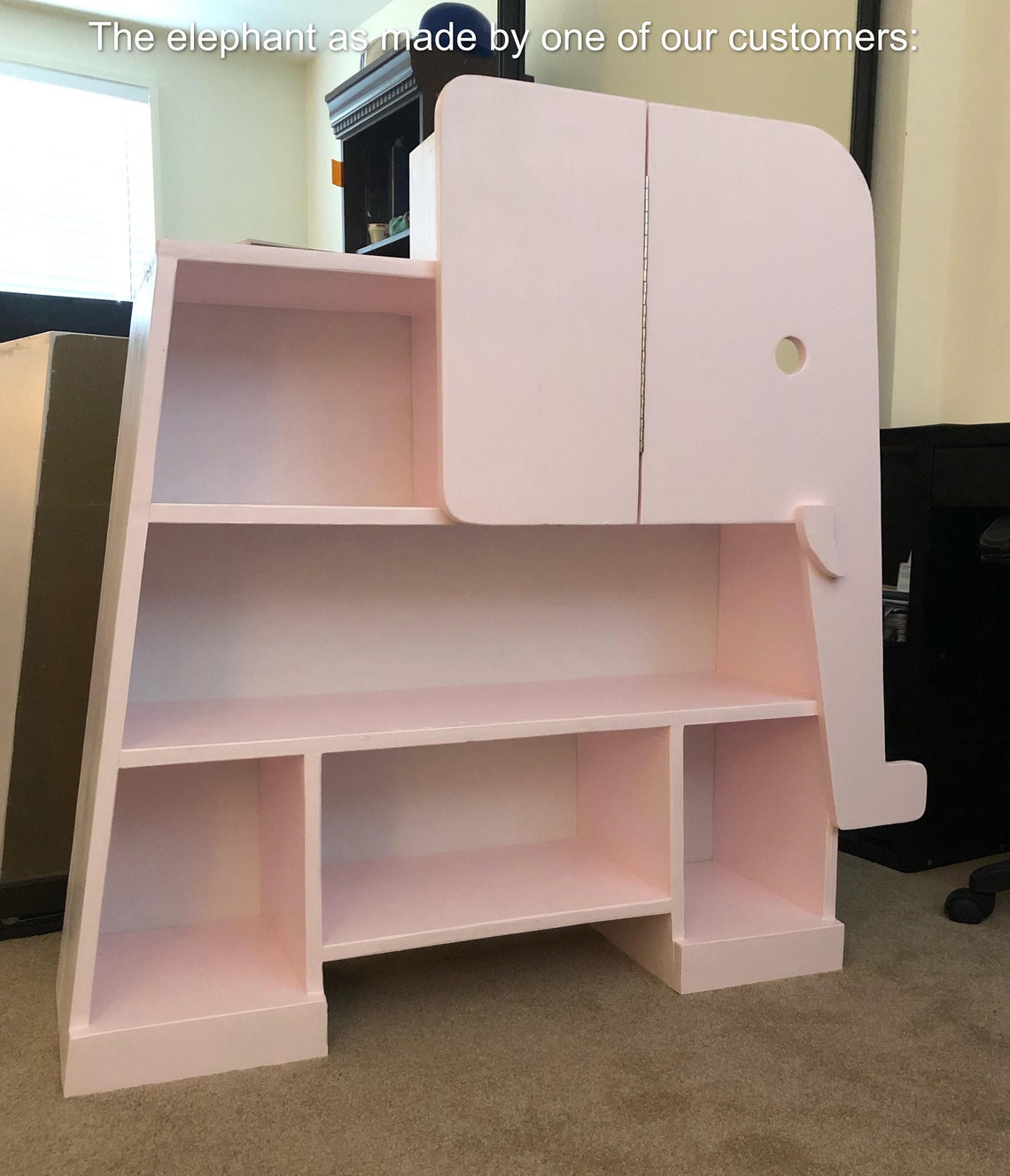 Elephant Bookcase / Montessori Cabinet Bookshelf / Downloadable PDF ...